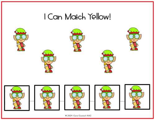 I Can Match Smart Elves with Crayons, Numbers and Shapes Jumbo Binder