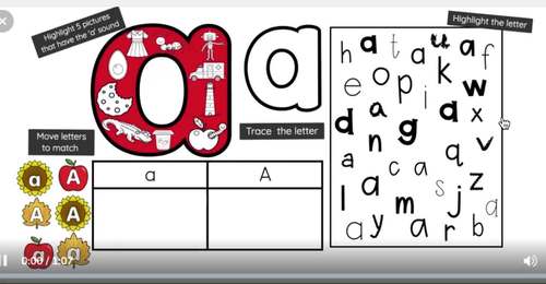 Seesaw ~ All About Alphabet Letters (each letter's activities all in ...