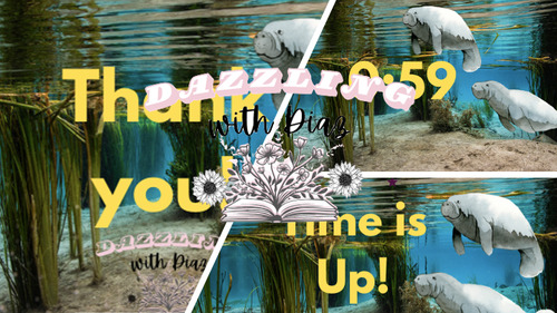 1 minute timer - manatee by Dazzling with Diaz | TPT