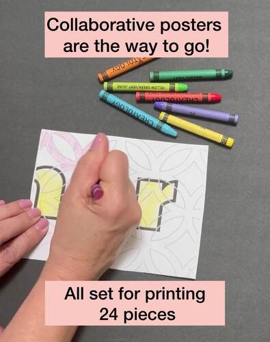 End of Year & Summer Activities - Collaborative Coloring Poster ...