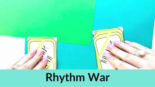 Rhythm War Music Card Game for Elementary Music Centers Level 1 | TPT