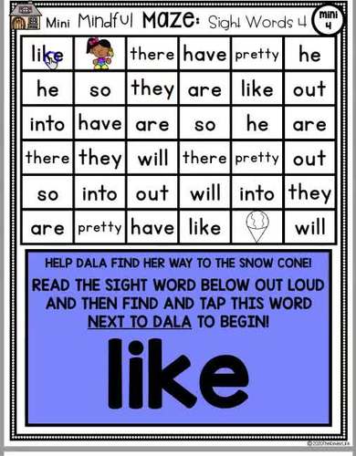 Interactive PDF Primer Sight Words Mazes Distance Learning | TpT