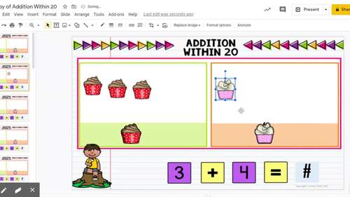Addition Within 20 Google Classroom™ and Seesaw™ by Loving Math | TPT