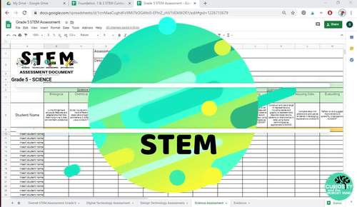 STEM Assessment tool EDITABLE - Foundation -2 Australian Curriculum