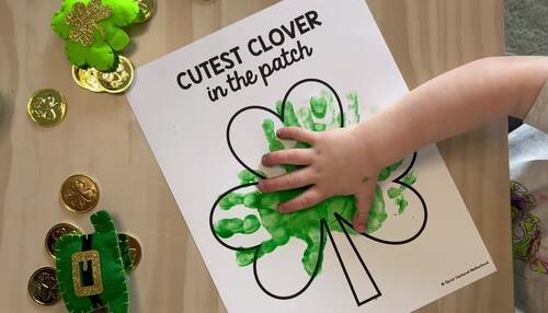 Saint Patrick's Day Faith-Based and Generic Handprint Craft or Coloring ...