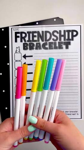 Friendship Bracelets | End of the Year Activity | TPT