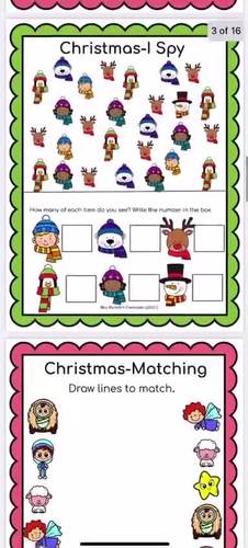 Christmas Fun Interactive Activities- Digital and Printable Worksheets