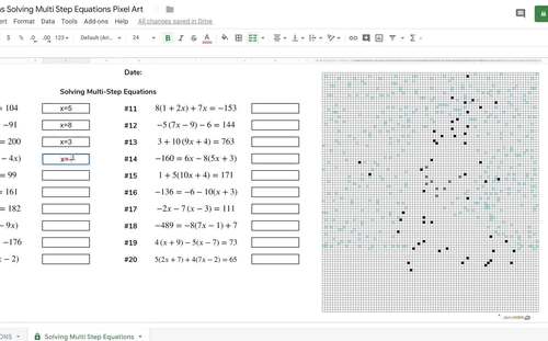 Multi Step Equations Worksheet 2 Extra Answers - Tessshebaylo