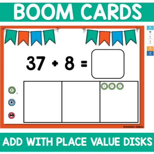Double Digit Addition | Two Digit Addition Boom Cards | TPT