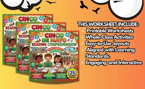 Cinco de Mayo Reading Comprehension Nonfiction Passages 3rd,4th,5th,6th ...