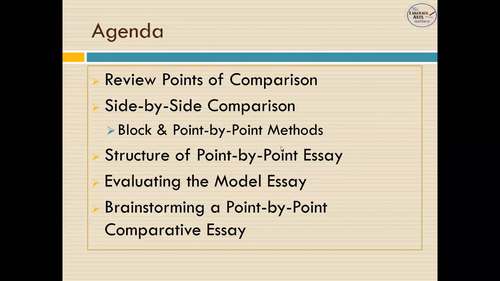 Academic Writing The Comparative Essay Part 4 by The Language Arts Gallery