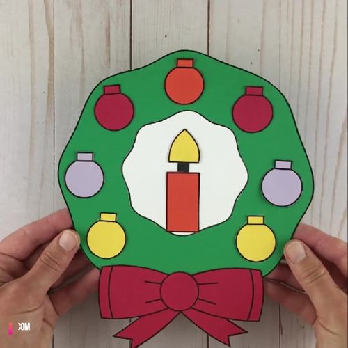 Christmas Wreath Craft by Non-Toy Gifts | Teachers Pay Teachers