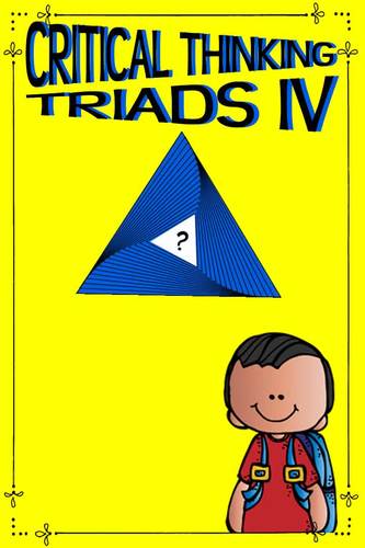 CRITICAL THINKING TASK CARDS Word Relationships TRIADS V Literacy