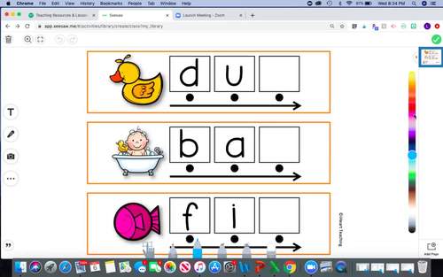Distance Learning with Seesaw: Digraphs (th, ch, wh, sh, and ck)