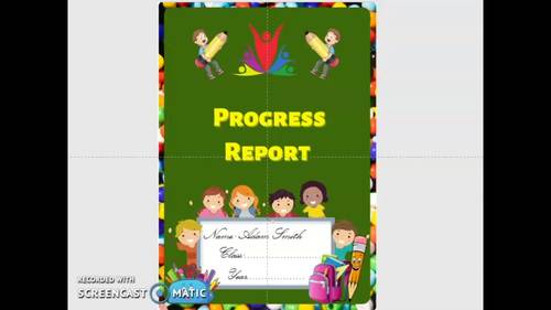 End of Year Editable Progress Report for Preschool-Special Education