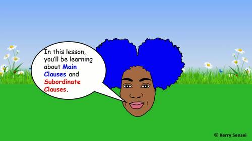 MAIN CLAUSES AND SUBORDINATE CLAUSES | Lesson and Quiz by KERRY SENSEI