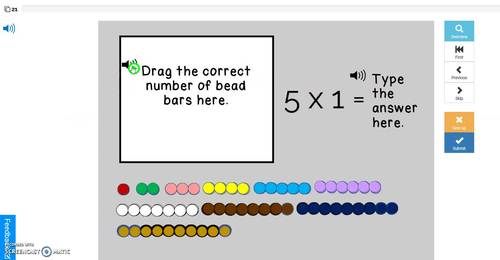 Montessori Multiplication with Bead Bars Boom Cards by Wendy's Montessori