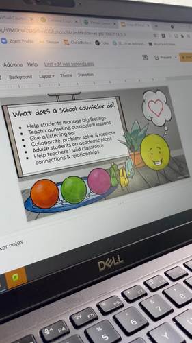 Virtual Counseling Office (Bitmoji Editable or NO Prep) for Remote Learning