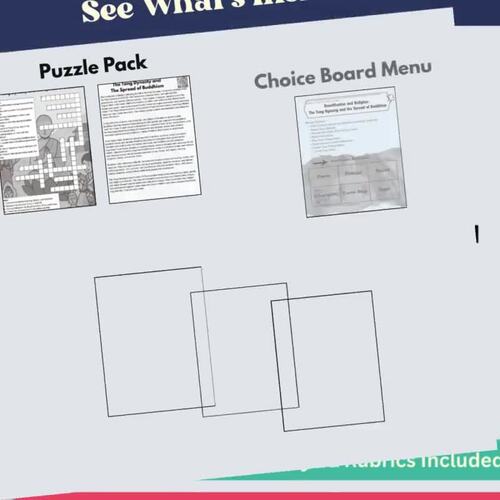 HSS 7.3.1 Tang Dynasty & Spread of Buddhism | Medieval China History Bundle