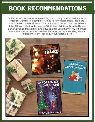 Holidays Around the World Packet - Christmas in France - Printable and ...