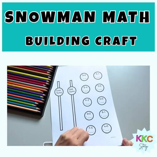 Build a Snowman Math Craft | Addition and Subtraction Within 10 & 20