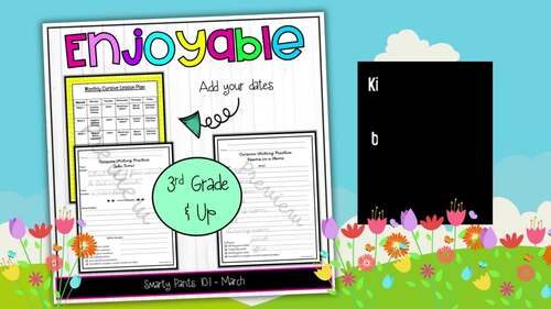 Cursive Writing Practice Sentences - April - Jokes, Handwriting, Fun Facts