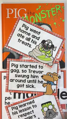 Pig the Monster Activities Book Companion Reading Comprehension | TPT