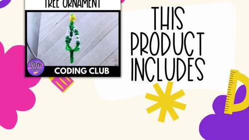 Learn Binary Code: Create Christmas Tree Ornament, Coding Club, Holiday ...