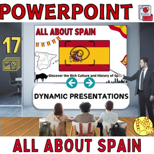 NO PREP All About Spain PowerPoint Hispanic Heritage Month Activity ...