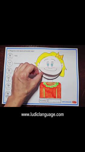 Spanish Faces Emotion Craft by LudicLanguage | TPT
