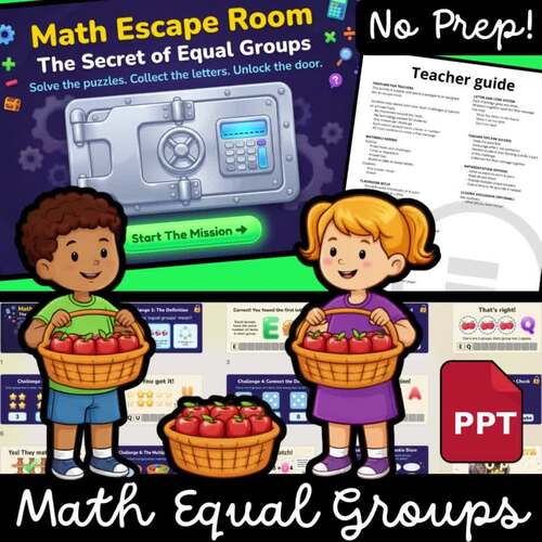 Equal Groups Escape Room | Multiplication Division Foundations Math ...