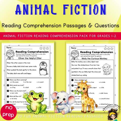 Animals Reading Comprehension Passages | Fiction | 1st–2nd Grade