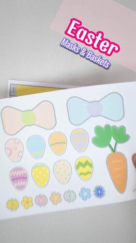 Easter Animal Masks & Egg Baskets Craft: Bunny, Chick, Lamb | TPT