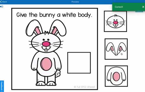 Spring Easter Bunny Adaptive Books Special Education Centers Activities ...