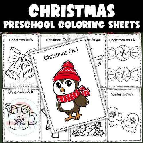 Preschool Christmas Coloring Sheets | Holiday Fun for Kindergarten & PreK