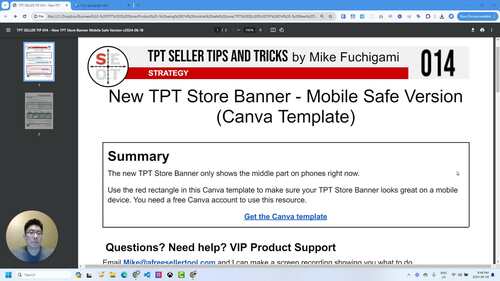 New TPT Store Banner - Mobile Safe Version | Canva Template | TPT ...