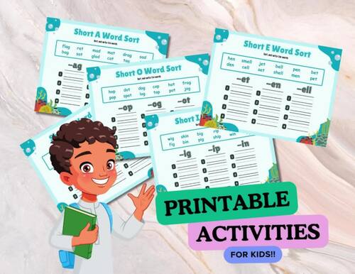 Reading and Writing | Short A Sounds | Fun Reading Activities | TPT
