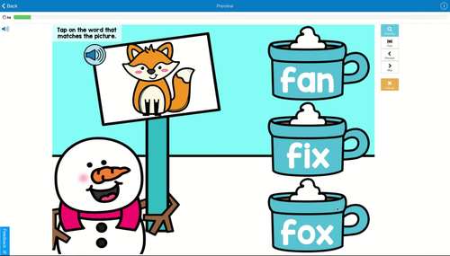 Winter CVC Word Games and Activities for Reading CVC Words January Boom ...