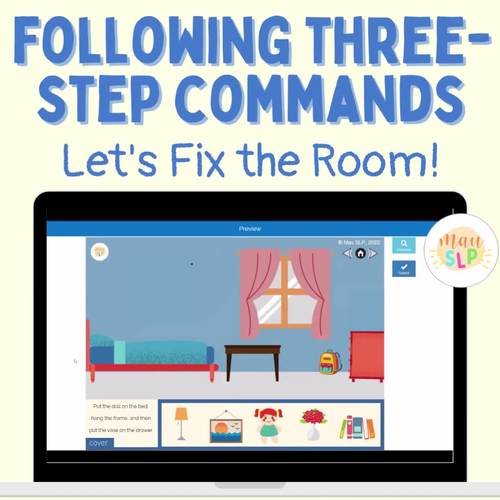 Following Sequential Commands (Three Step Directions) Boom Cards™ by ...