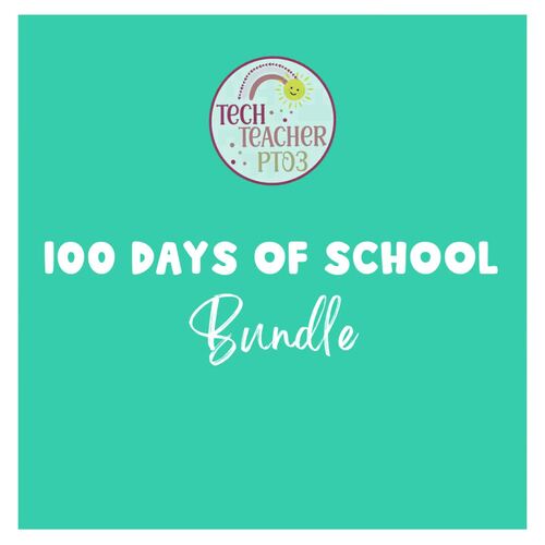 100 Days of School Bundle | Kindergarten and First Grade No Prep Activities