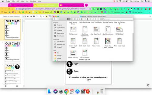 Virtual Learning Back to School Pack | Google Slides or Seesaw | TPT