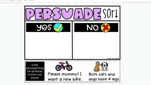 Authors Purpose Reading Comprehension for Google Slides by Kinders Hero