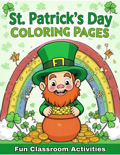 March Coloring pages, St. Patrick’s Day Printables for Kids, Printable ...