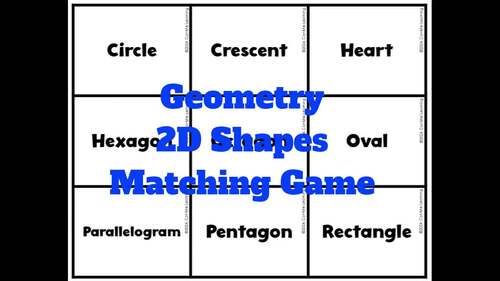 Geometry - 2D Shapes Matching Game - Owl Theme - Bilingual by Car-Mel ...