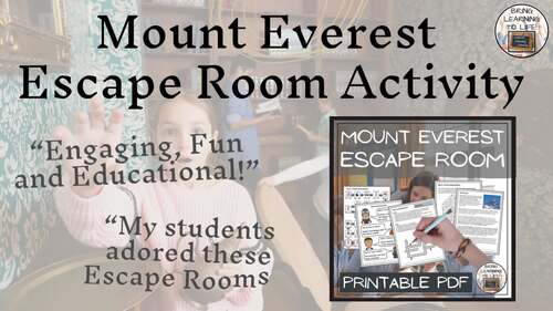 Mount Everest Escape Room | Social Studies & Geography Activity | TPT