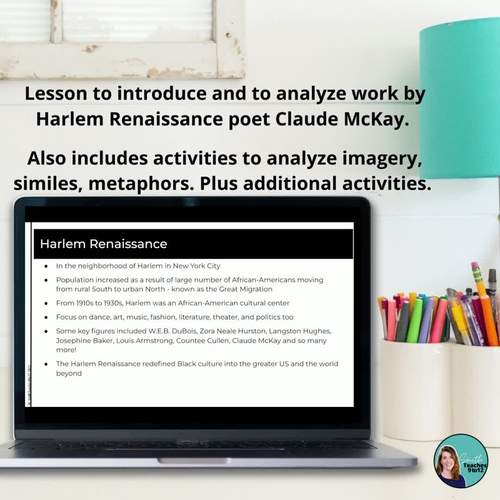 Claude McKay poetry lesson for Valentine's Day or Black History Month