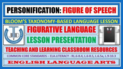 PERSONIFICATION - FIGURE OF SPEECH: WORKSHEETS WITH ANSWERS by JOHN DSOUZA