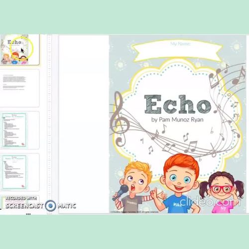 Echo by Pam Munoz Ryan Novel Study Digital Resource and Printable