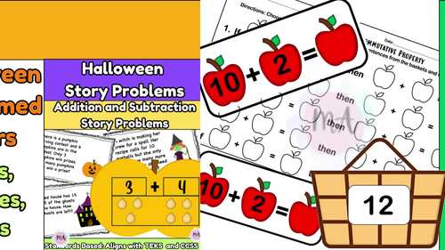 Halloween/Fall Math Centers Bundle, Activities, Puzzles, Crafts | TPT