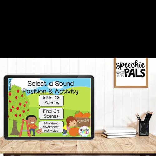 Articulation Scenes BOOM CARDS Pre & Post Vocalic R by Speechie Pals